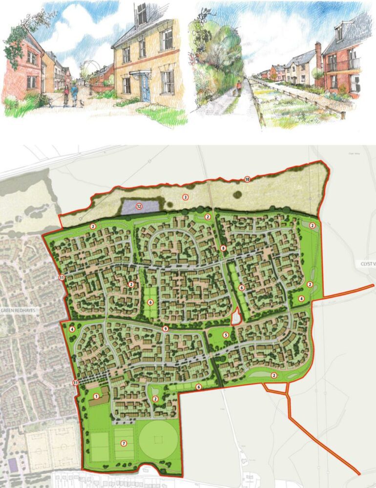 900 New Homes East of Exeter - Grainge Architects